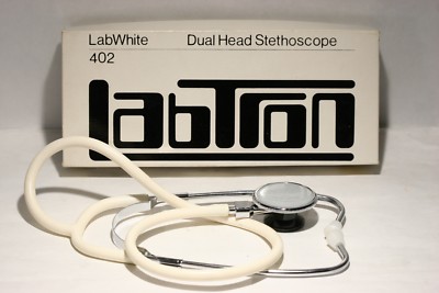 Rare Lab White Labtron 402 Dual Head Stethoscope W/original Box | eBay