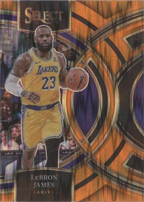 2023-24 Panini Select - Premier Level LeBron James #135 Orange Flash ...