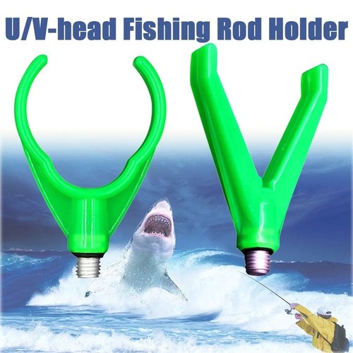 Head U/V-Shaped Fishing Rod Holder Gripper Pole Outdoor | eBay