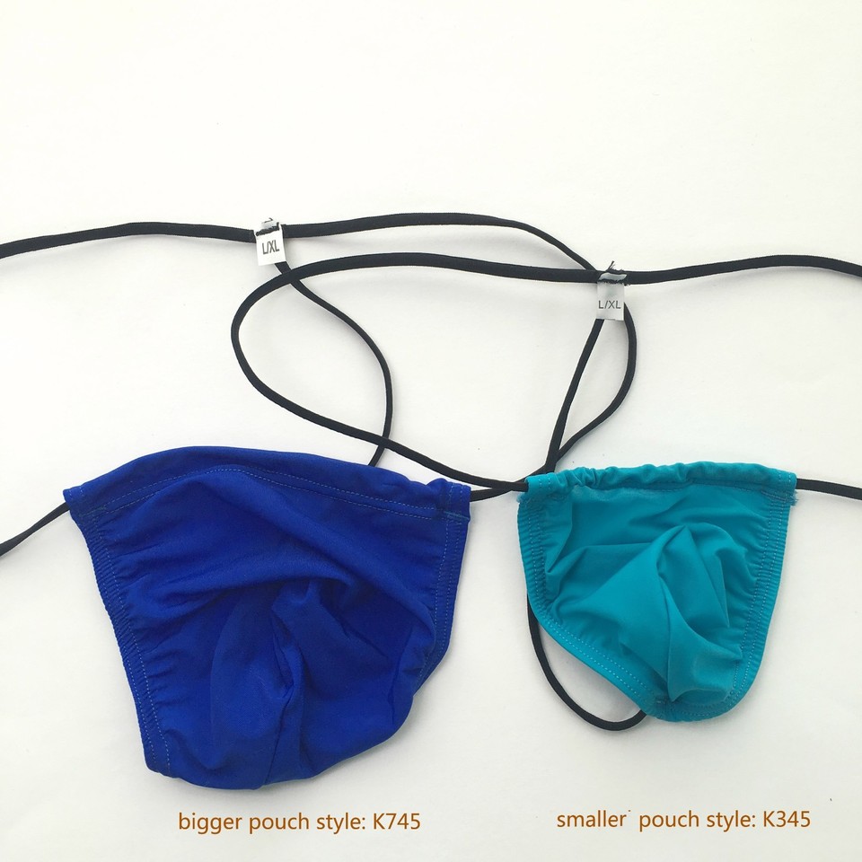 K7452 K745 Mens Mini G-String Thong Bigger Adjustable Pouch Silky Soft ...