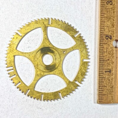 Antique Clock Movement Count Wheel (63.02mm Dia, 8.33mm Inner Dia ...