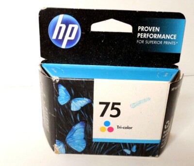 Genuine HP 75 Tri-Color Ink Cartridge New Sealed Expired Mar 2013 | eBay