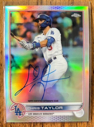2022 Topps Chrome | CVA-CT Chris Taylor Auto Refractor /499 Los Angeles ...