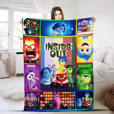 Disney Inside Out Plush Fleece Blanket, Inside Out Blanket | eBay