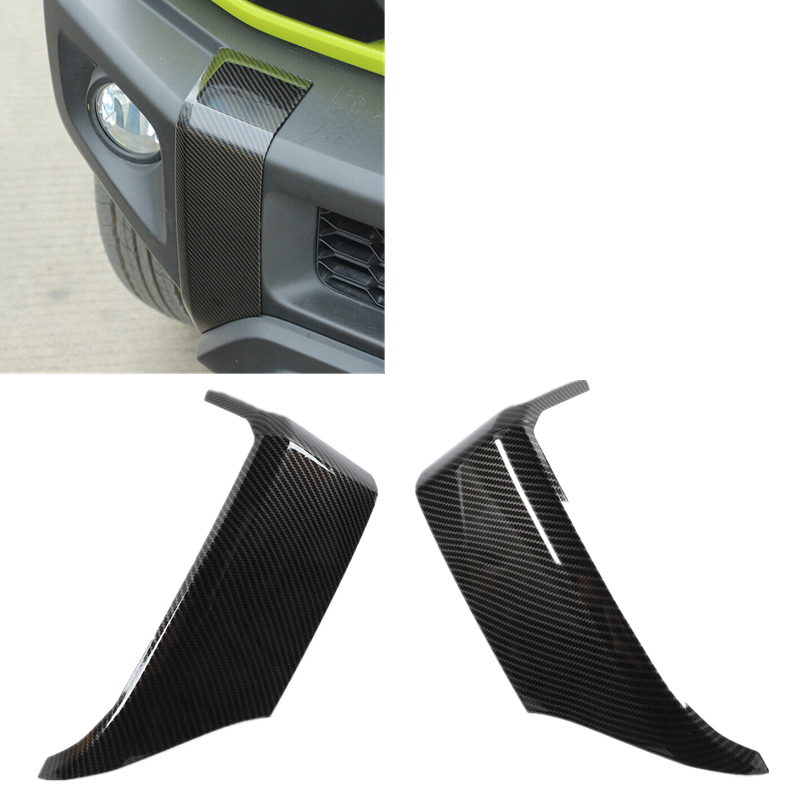 Carbon Fiber ABS Front Bumper Decor Strip Trim Bezel For 19-2023 22 ...