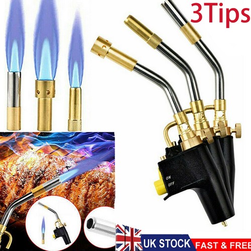Gas Brazing Blow Torch Soldering Plumber Welding Propane Mapp Burner ...