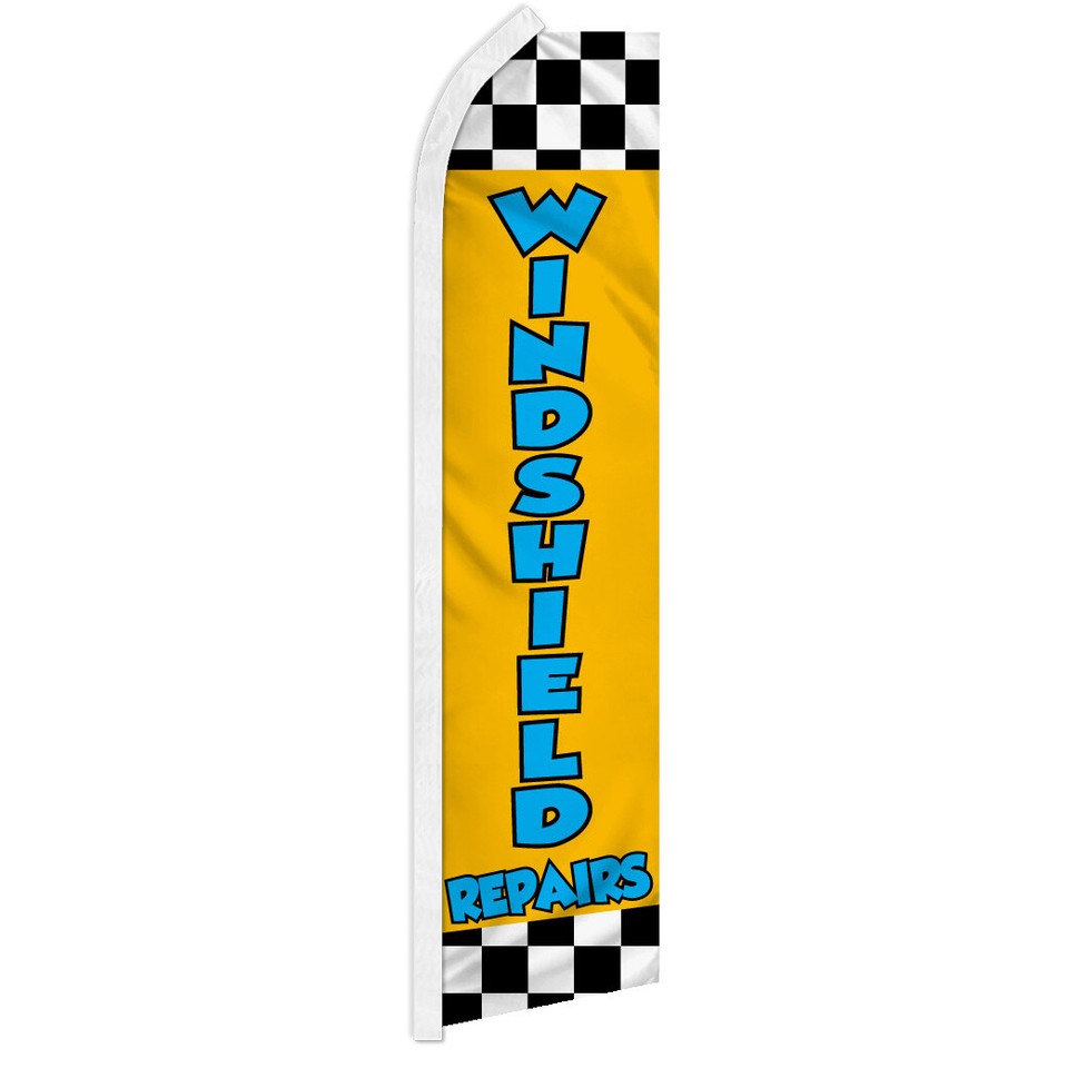 Auto Body Advertising Feather Flag Flutter Swooper Sign Banner Mechanic ...