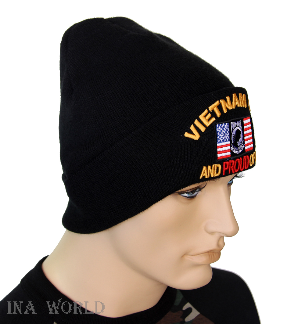 U.S. Military Beanie hat Licensed Cuffed Skull cap - Army,Navy,Air ...