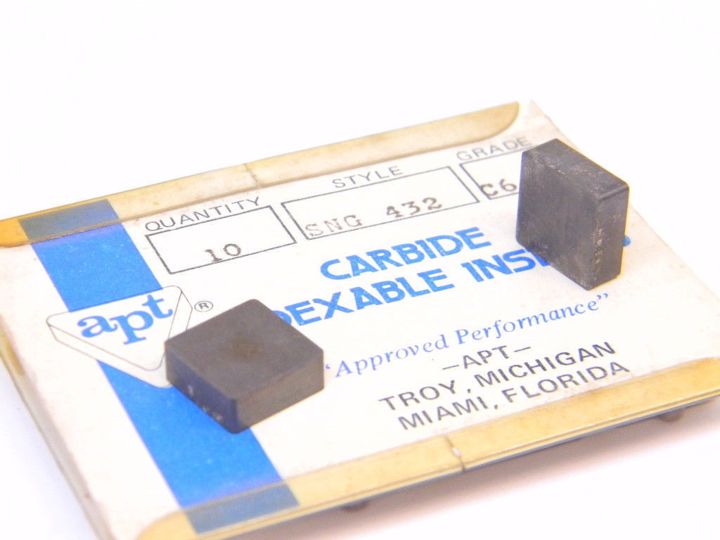 NEW SURPLUS 10PCS. APT SNG 432 GRADE: C6 CARBIDE INSERTS | eBay