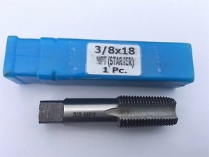 NPT Starter Tap 3/8 - 18 TPI Carbon Steel National Pipe Thread inc ...