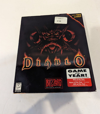Diablo Big Box PC Game of the Year Sticker (earlier print) (PC, 1996 ...