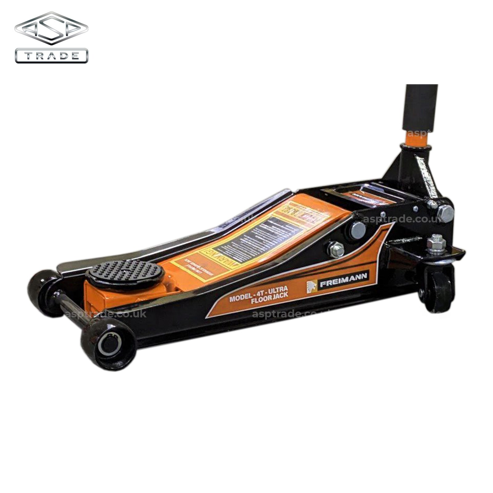 Quick Lift Heavy Duty Dual Pump 4 Ton Ultra Low Profile Floor Trolley ...