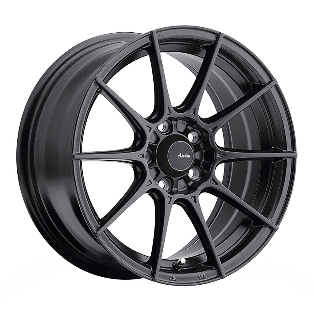 ADVANTI Storm S1 Rim 15X8 4X100 Offset 25 Matte Black (Quantity of 4 ...