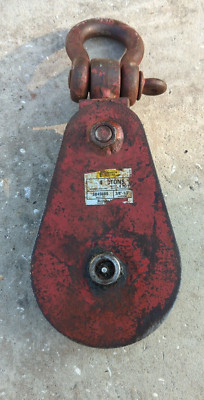 Gunnebo Johnson Snatch Block w/ Shackle 4 Tons 3/8" - 1/2" Wire Rope ...