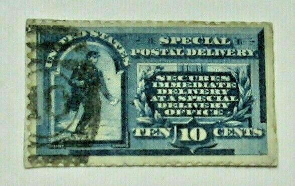 1888 Special Delivery Blue 10 Cent Stamp | eBay