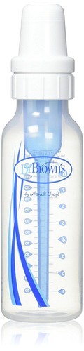 Dr. Brown's Natural Flow Bottle - Clear , 8 oz/250 ml, BPA-Free | eBay