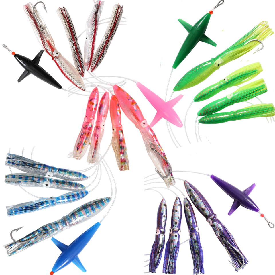OCEAN CAT Saltwater Squid Trolling Lure for Marlin Tuna Mahi Mahi ...