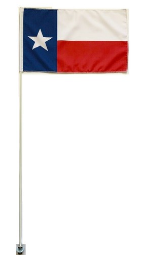 JLP 6 Ft Tall 1/4 IN Pole 12x19 In ATV UTV SXS Off Road Sports Texas ...