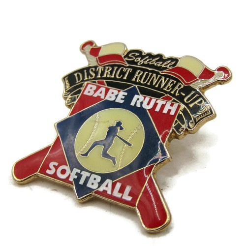 Babe Ruth Softball District Runner Up Pin Beautiful Design | eBay