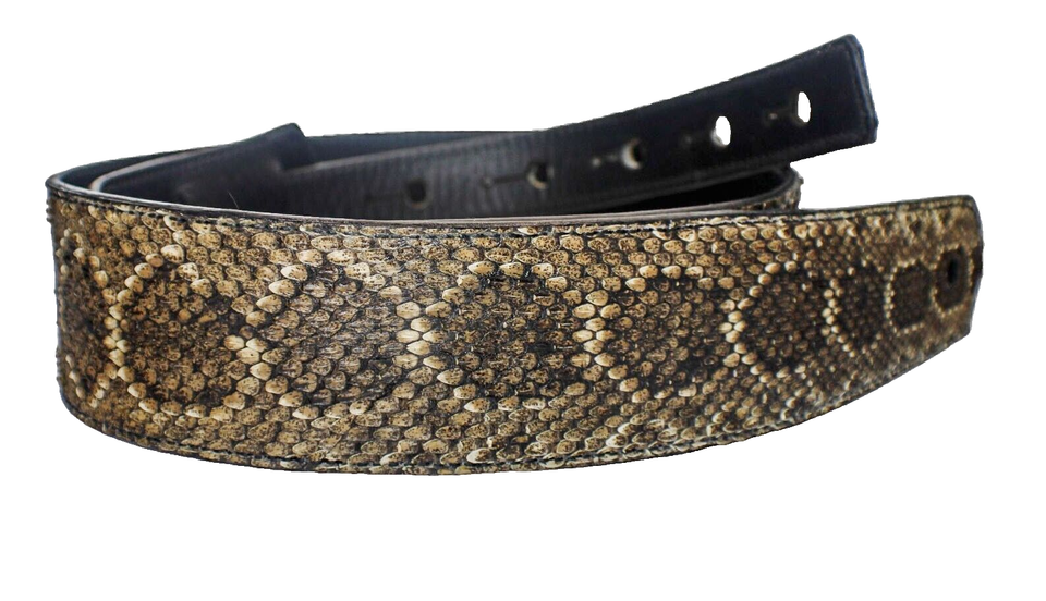 REAL Rattlesnake Leather Custom Handmade Texas Rattlesnake Guitar Strap ...