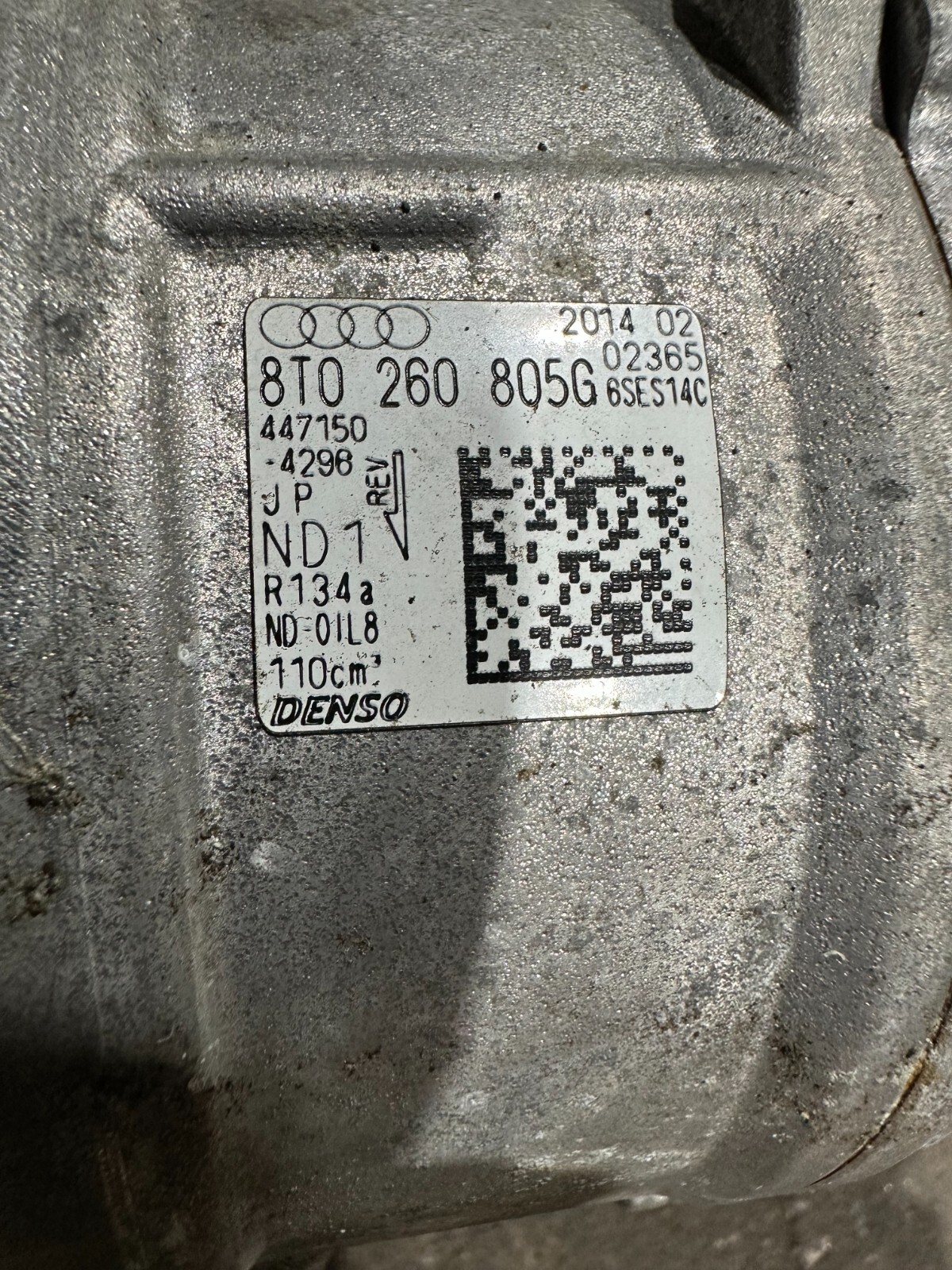 2012-2016 AUDI S4 S5 A4 Q5 SQ5 A/C AIR CONDITIONING COMPRESSOR ...