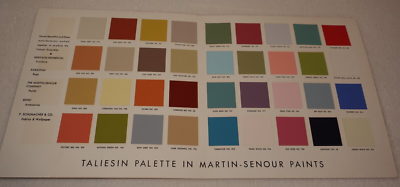 Frank Lloyd Wright Color Schemes