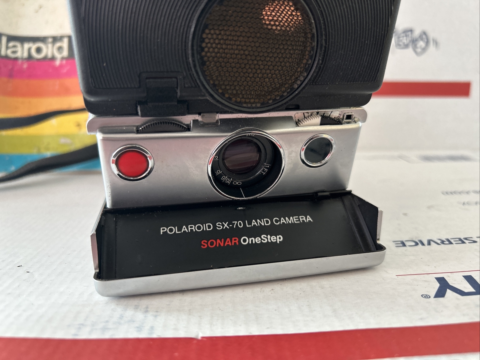 Vintage Polaroid SX-70 Land Camera Sonar One Step Untested for repair ...