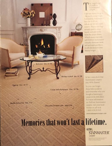 1999 Du Pont Stainmaster Carpet PRINT AD Memories That Won’t Lifetime ...