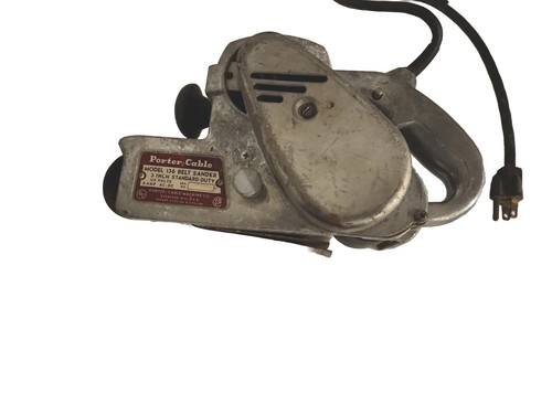 VINTAGE PORTER CABLE MODEL 136 3" BELT SANDER TESTED WORKS Power Tool ...