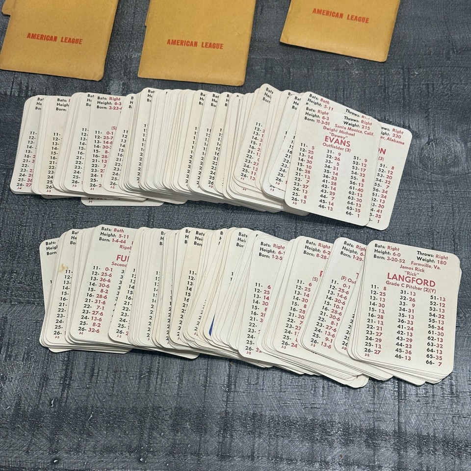 Vintage APBA Baseball Game Card 14 Teams 277 Cards | eBay
