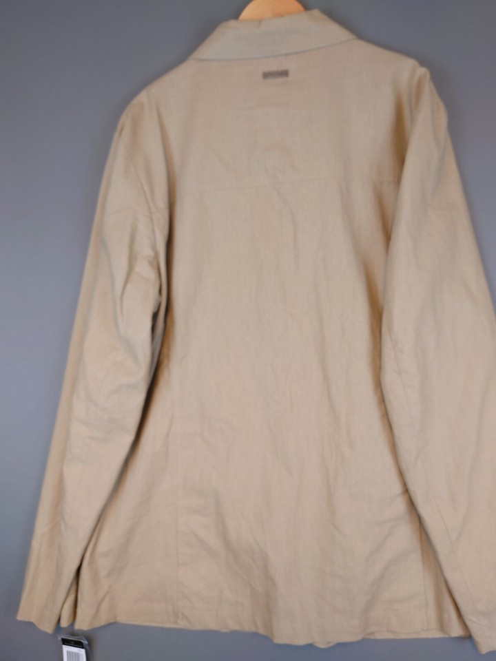 VINTAGE 2000s Y2K Sean John Cotton Linen Button Blazer Beige Men's Size 3XL | eBay