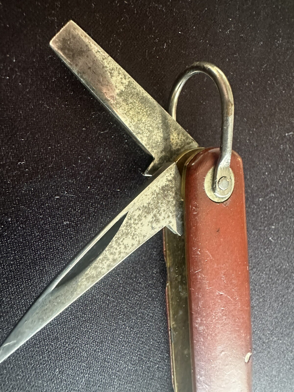 Rare Vintage Olean NY Kabar KA-BAR Kamp Knife Camp Folding Blade WW2 ...