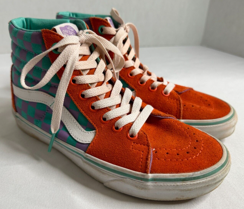Vans SK8 - HI Crazy Check Cherry Tomato US Size - Women's 7; Men's 5.5 ...