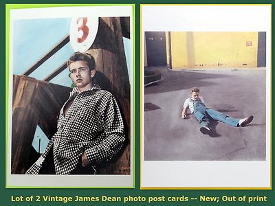 JAMES DEAN 2 Vintage Post Card - 1950s photograph (4¼ x 6 in.) out of ...