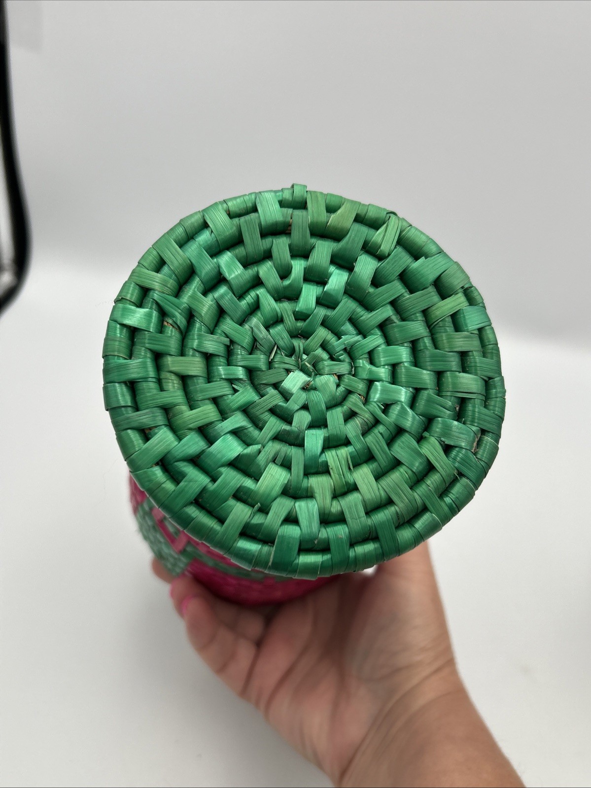 Vintage Woven Wicker Type Christmas Nutcracker Soldier with Removable ...