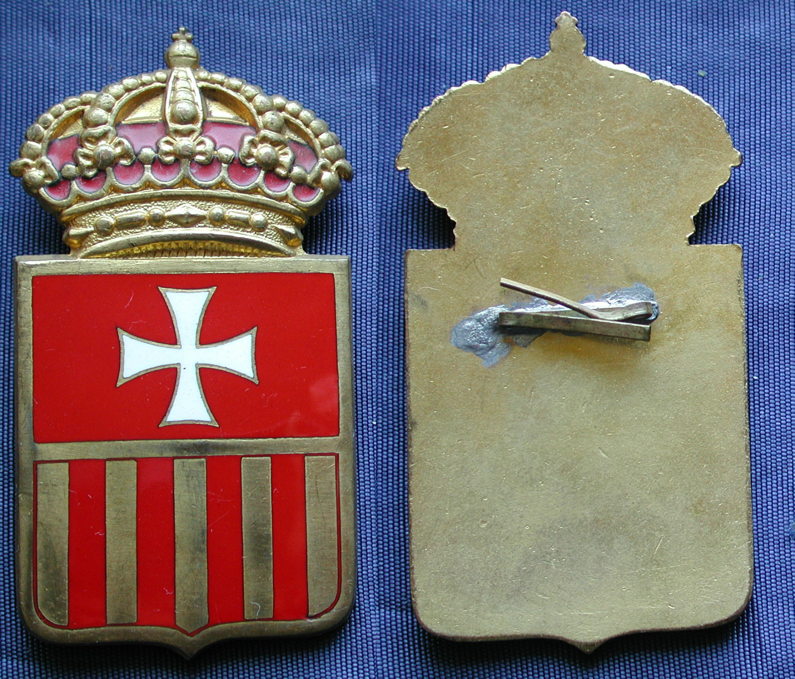 VECCHIO DISTINTIVO PLACCA SMALTI DELL' ORDINE DI SANTA MARIA DELLA ...