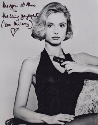 MARYAM d'ABO AS KARA MILOVY FROM THE 1987 JAMES BOND FILM THE LIVING ...