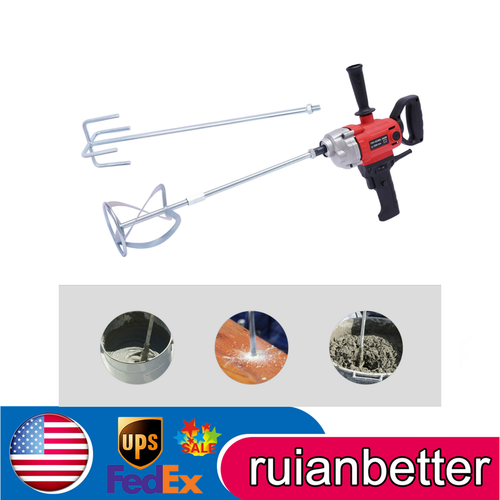 2400W 1200rpm Corded Electric Drill Mixer Concrete Mud Drill Mixing ...