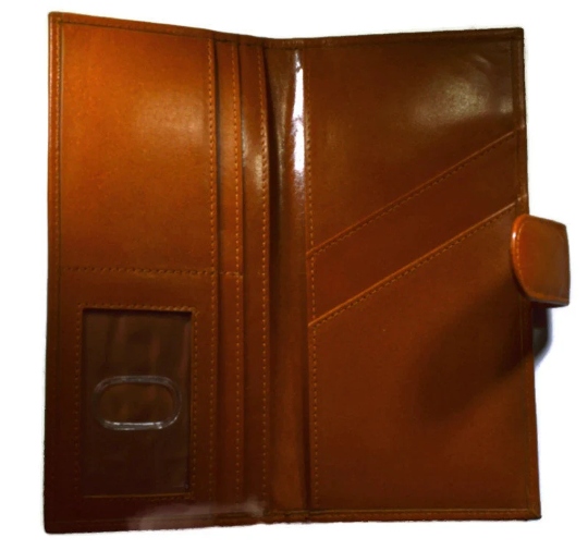 BROWN GOLDBACK GENUINE LEATHER WALLET HOLDS 1,5,10,25,50 GOLDBACK GOLD ...