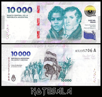 ARGENTINA 10000 10,000 PESOS 2024 P-369 UNC | eBay