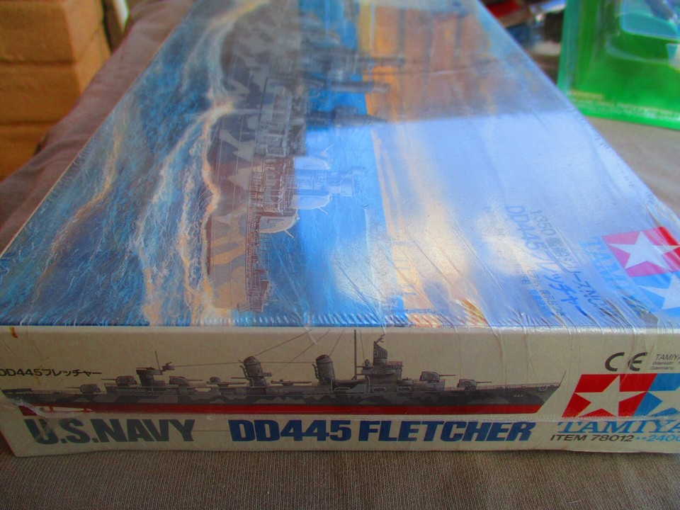 U.S. Navy Destroyer DD445 Fletcher WRAPPED 1/350 Kit TAMIYA #78012 | eBay