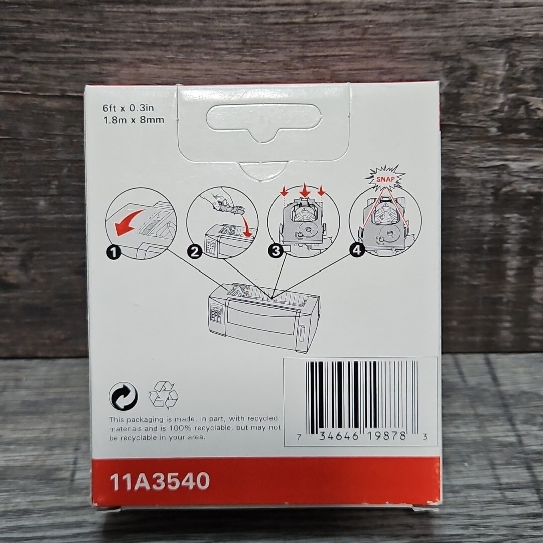 11A3540 Lexmark Forms Printer 2481 Re-inking Ribbon Black 4m for sale ...