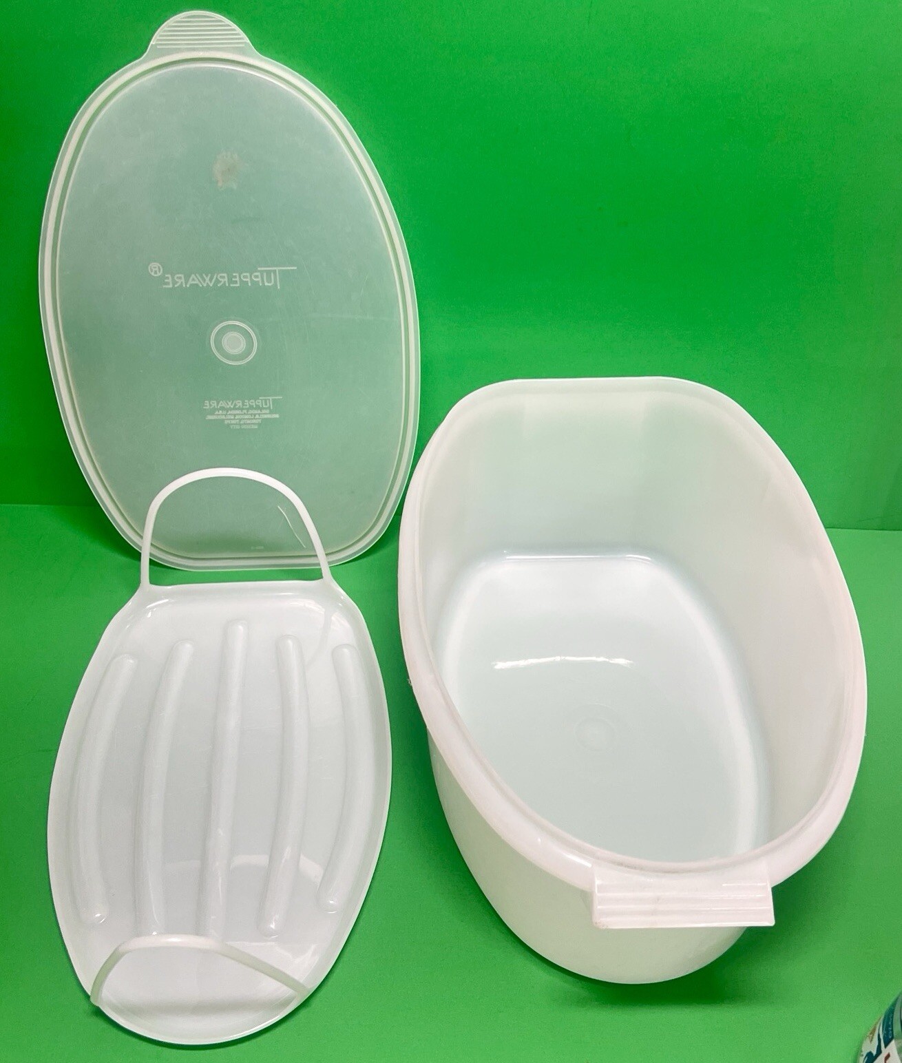 TUPPERWARE 3-pc. FLAVOR SAVER Ham Turkey Roast Chicken KEEPER 487-1 ...