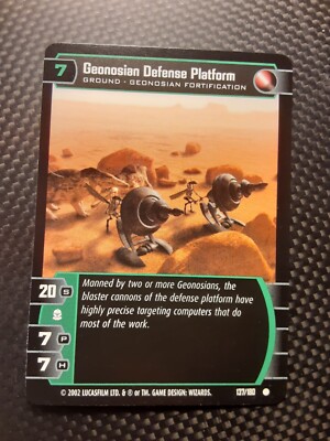 WOTC Star Wars TCG UNPLAYED Attack Clones MINT # 137/180 GEONOSIAN ...
