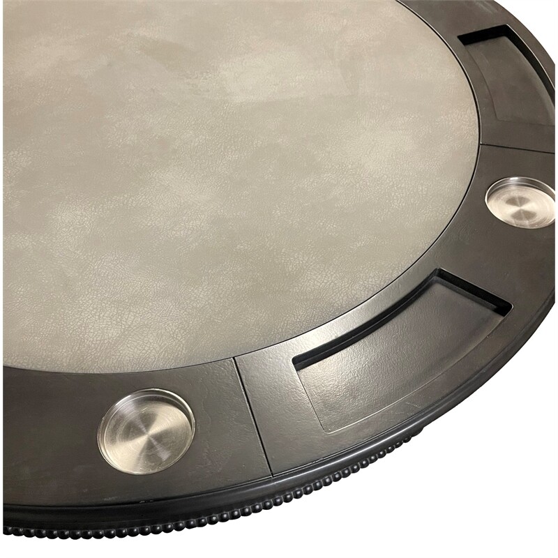 Sunset Trading Vegas 48" Round Reversible Top Wood Dining/Poker Table ...