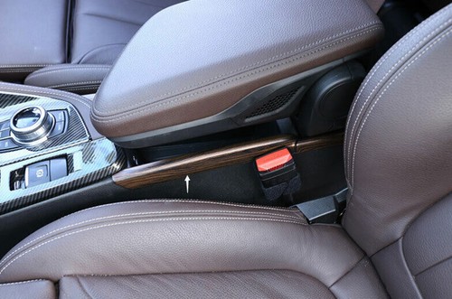 For BMW X1 F48 2016-21 Pine Wood Grain Central Control Armrest Box ...