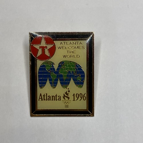 Lapel Pin - 1996 Texaco Olympic Games Atlanta Georgia Welcomes World ...