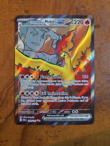 Team Rocket's Moltres ex 208/182 Full Art ENGLISH Destined Rivals ...