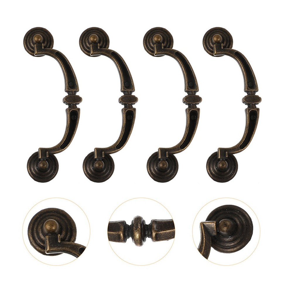 6pcs Zinc Alloy Simple Pull Handles for Wardrobe Cabinet Drawer | eBay UK