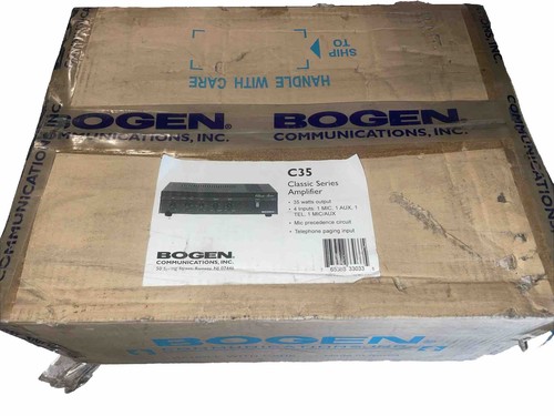 NOS? Bogen Communications C35 35 Watt Classic Series Amplifier (appears ...